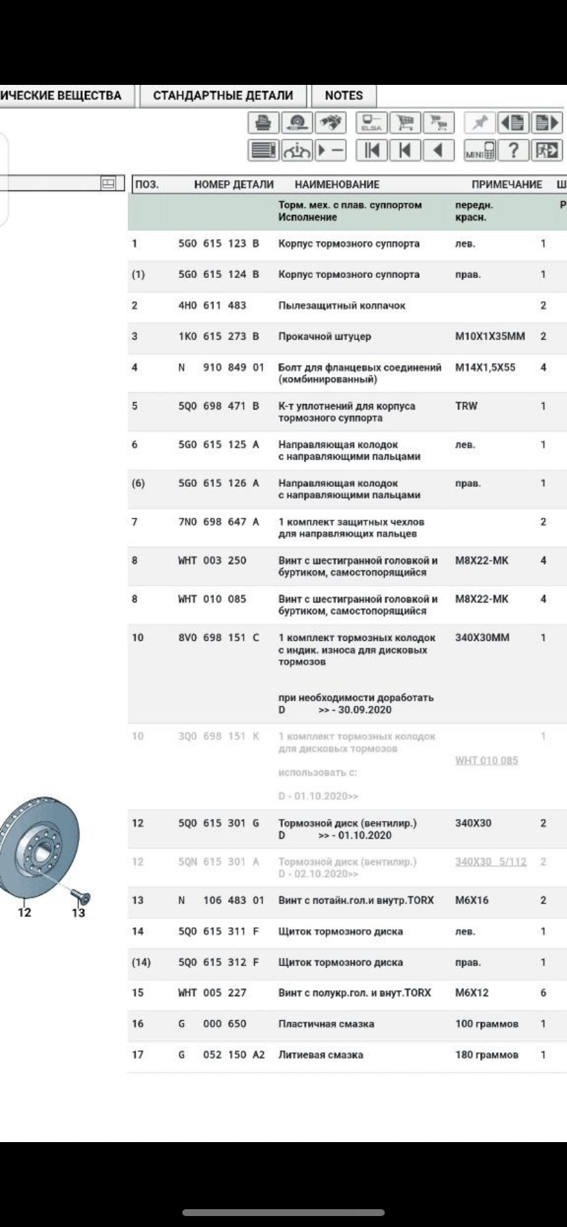 #12 Покупка суппортов 340/300. Помощь в подборе запчастей — Volkswagen ...