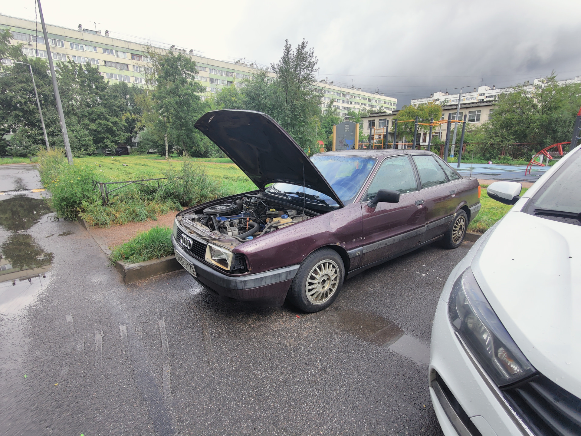 Такой досталась или "Остатки былой роскоши" — Audi 80 (B3), 1,8 л, 1991 года | просто так | DRIVE2