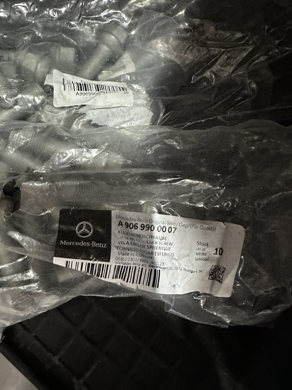 A9069900007 БОЛТ М14 (SCHRAUBE) MERCEDES | Запчасти на DRIVE2