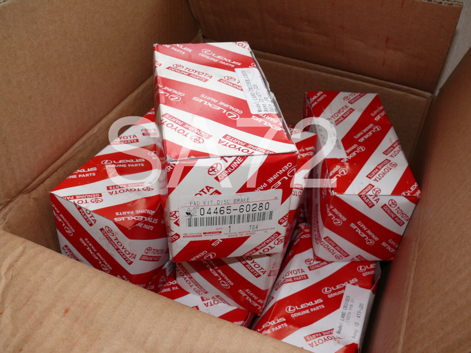 04465-60280 Колодки тормозные TOYOTA передние и др на Lexus LX (URJ200 ...