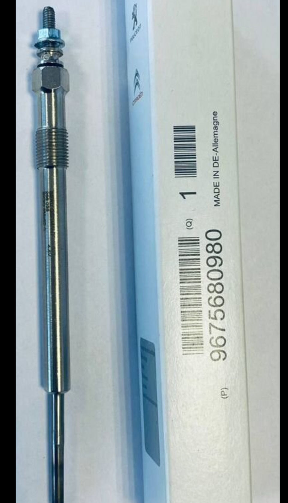 9675680980 Свеча накаливания PSA Boxer, Jumper 11->2.2 PUMA Euro 5 ...