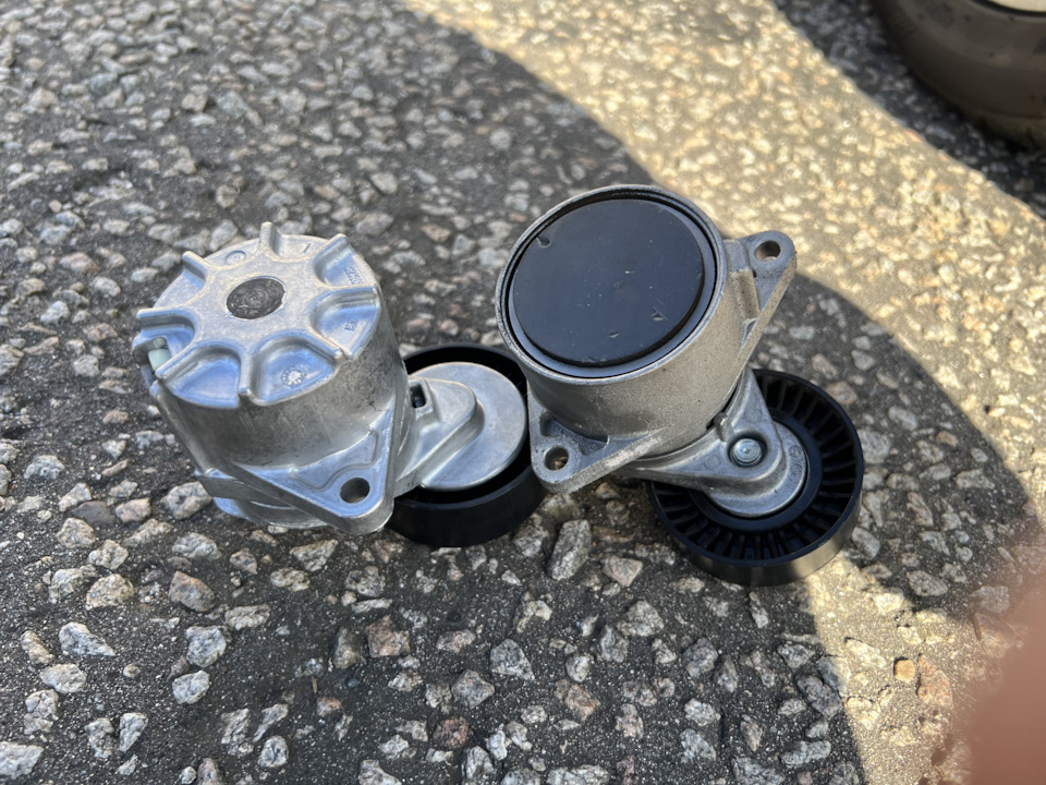 W211 220cdi OM646 натяжитель ремня — Mercedes-Benz E-Class (W211), 2,2 ...