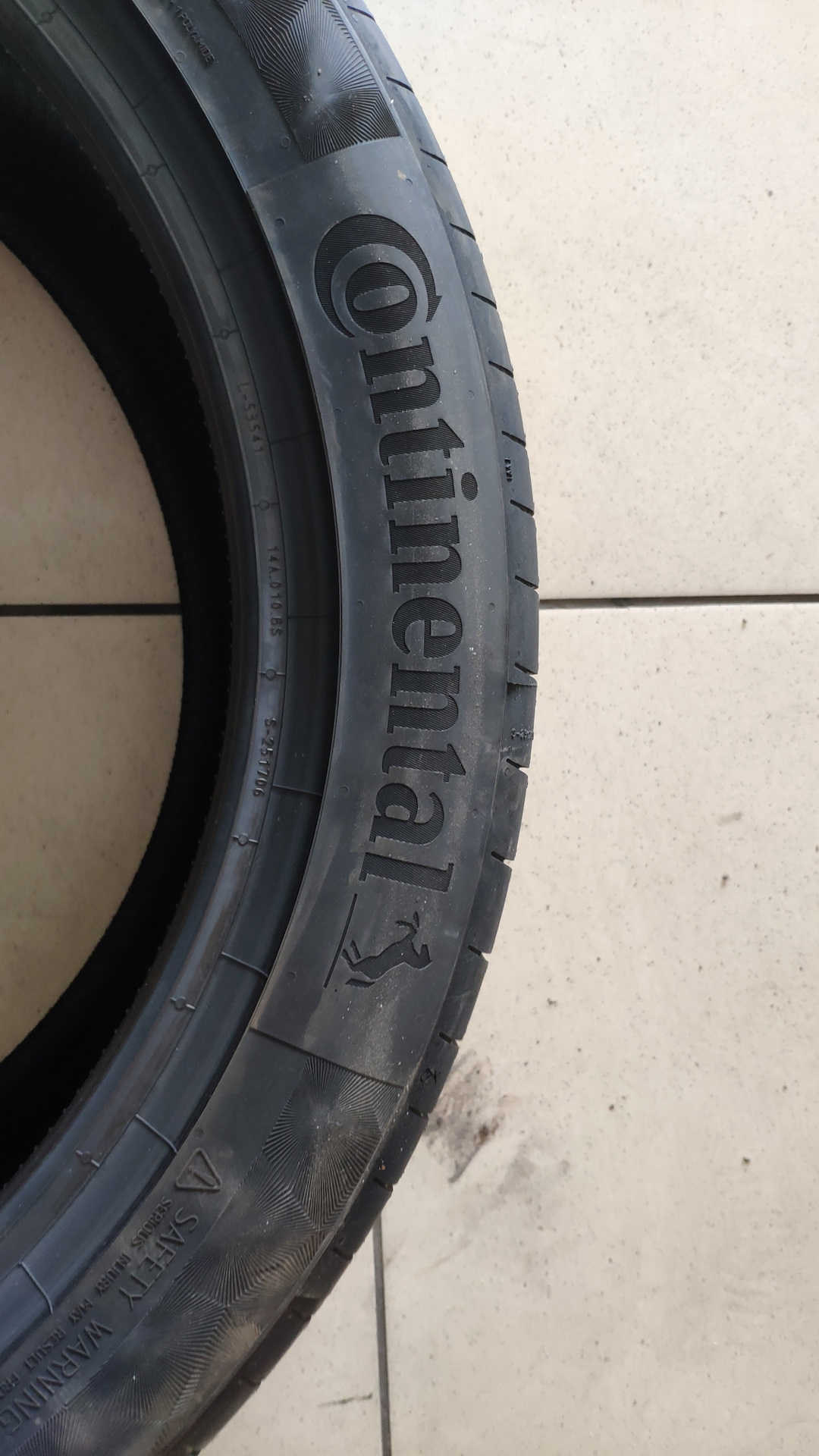 Continental PremiumContact 6 (235/45/R19) — Mazda 6 (3G) GJ, 2,5 л ...