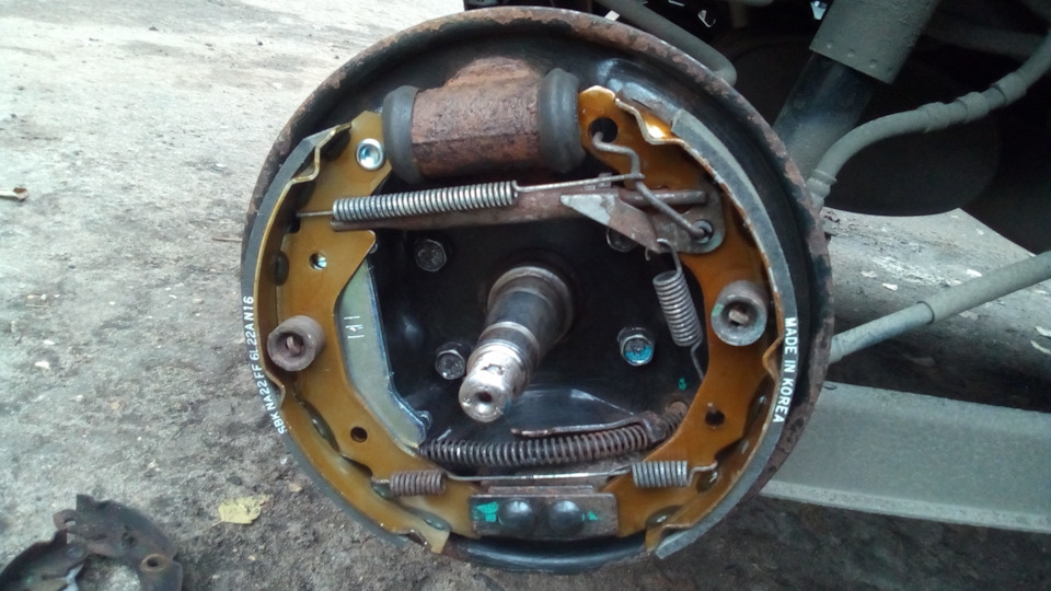 Ремонт задних тормозов (Список запчастей) — Daewoo Matiz (M100, M150 ...