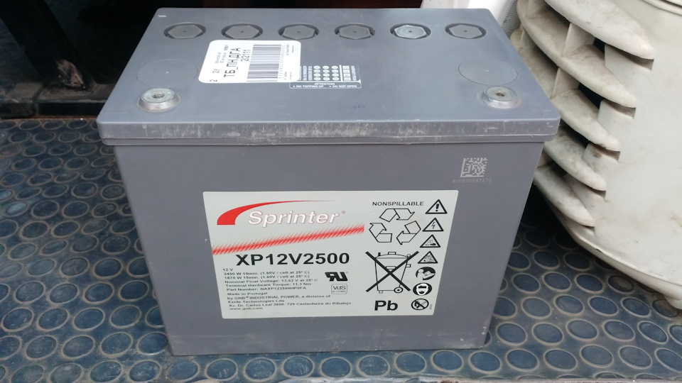 AGM Sprinter xp12v2500 — Mitsubishi Lancer Sportback, 1,8 л, 2008 года ...