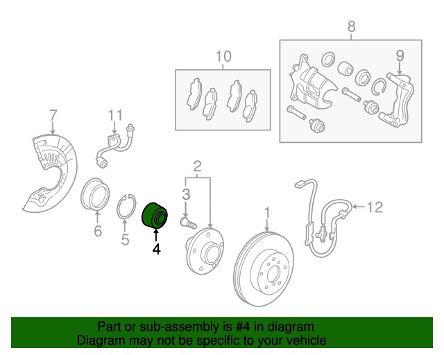9036945003 Подшипник ступичный передний OEM TOYOTA LEXUS | Запчасти на ...