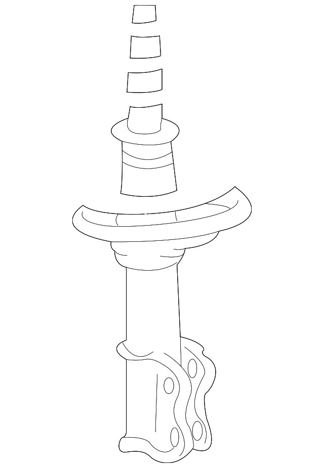 5466025150 Стойка амортизатора передняя правая (abs) KIA HYUNDAI ...