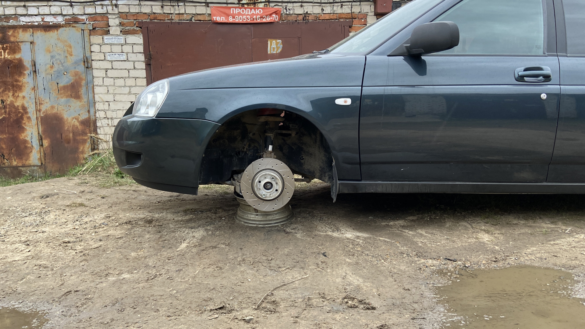 Тормоза 15ые от калины 2 спорт на ПРИОРУ — Lada Приора седан, 1,6 л ...