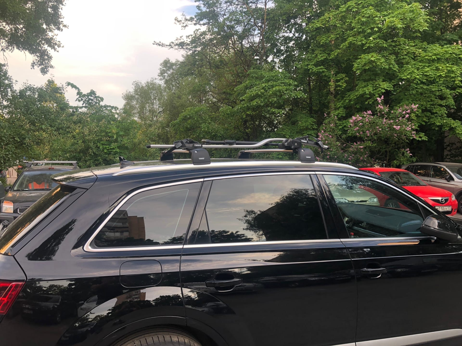 Багажник THULE WingBar Edge 9596 + Кит — Audi Q7 (2G), 3 л, 2016 года ...