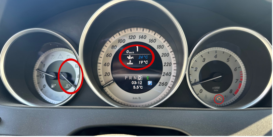 Замена датчика температуры ОЖ — Mercedes-Benz C-Class (W204), 1,6 л ...