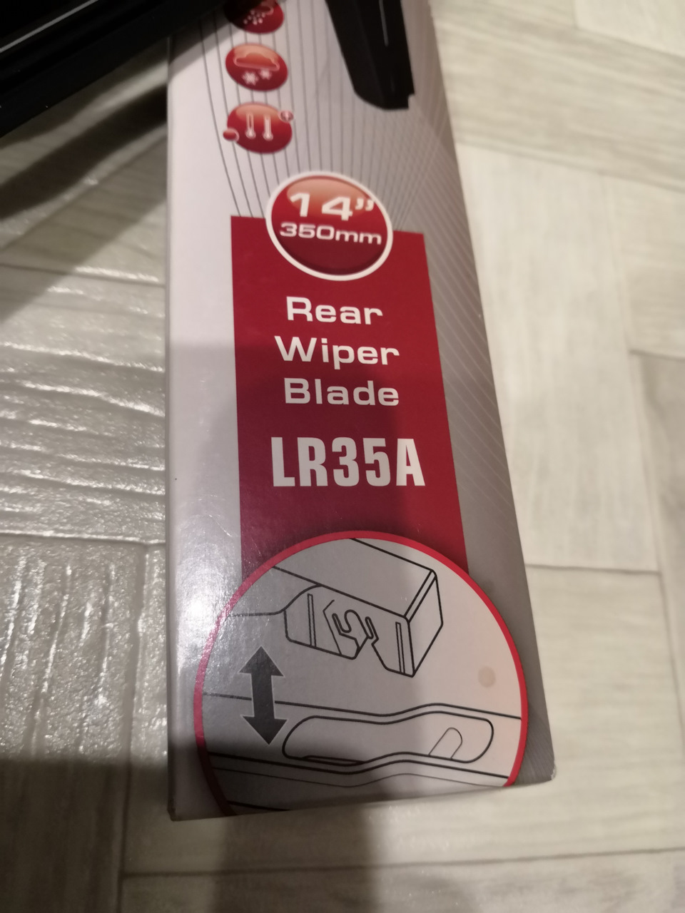 LR35A Щетка стеклоочистителя задняя, Подходит для 350мм LYNXauto ...