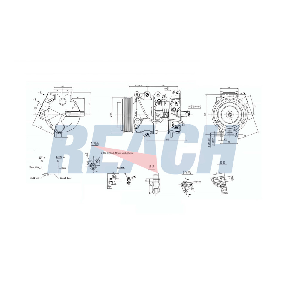 17421615 Компрессор кондиционера Reach Cooling | Запчасти на DRIVE2