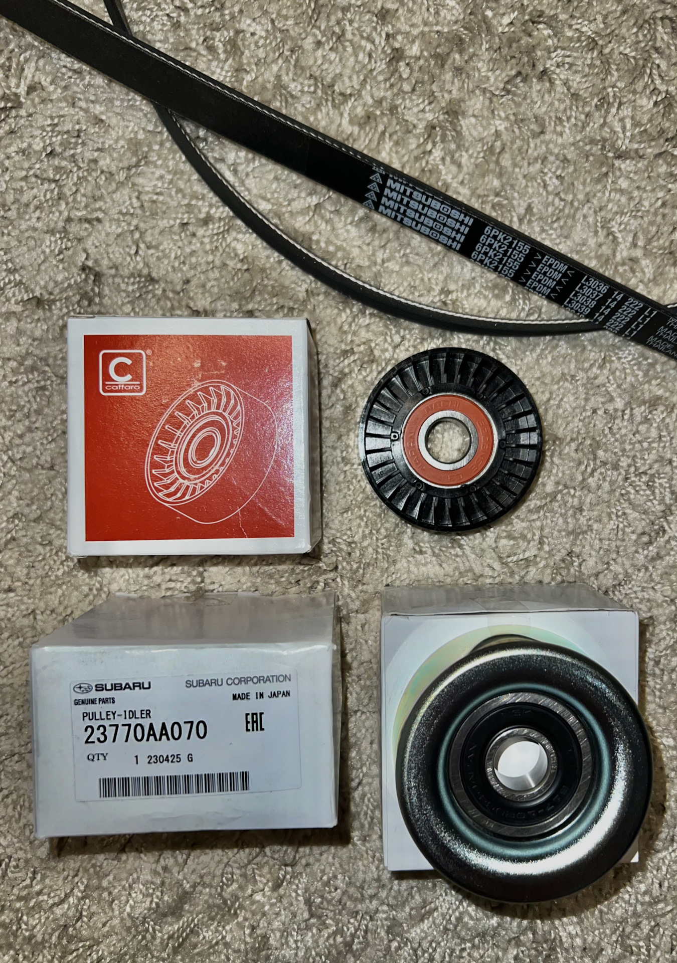 Т.О. Замена приводного ремня, ролики, масло ДВС — Subaru Forester (SJ ...