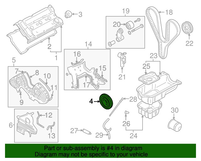 2312437100 шкив коленвала, металл KIA HYUNDAI | Запчасти на DRIVE2
