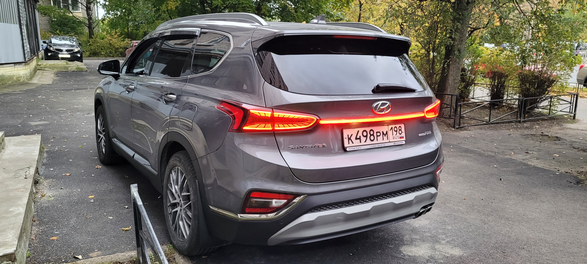 Световой тюнинг) — Hyundai Santa Fe (4G), 2,2 л, 2020 года | тюнинг ...
