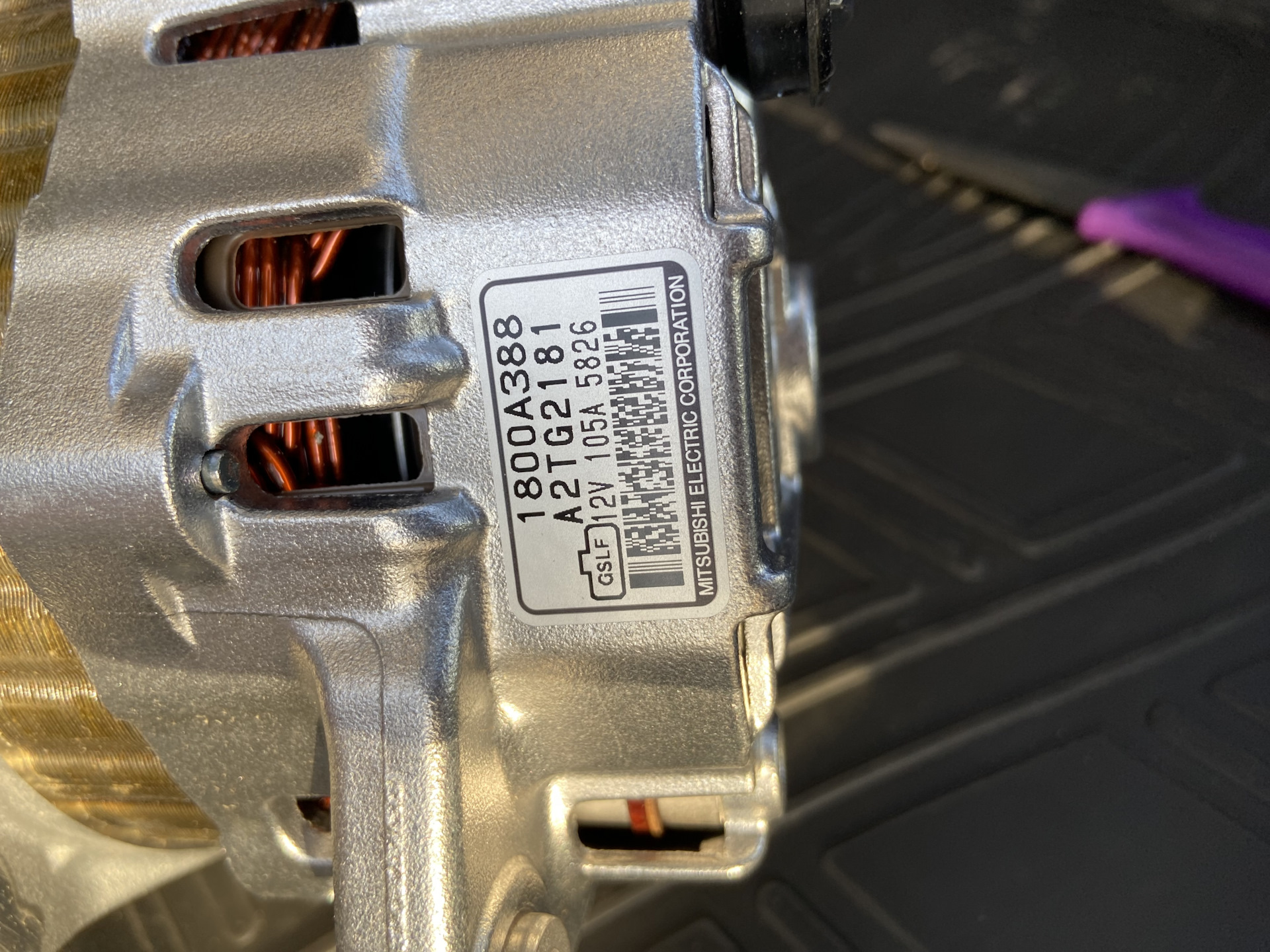 Пришел генератор))) — Mitsubishi Outlander (3G), 2,4 л, 2015 года ...