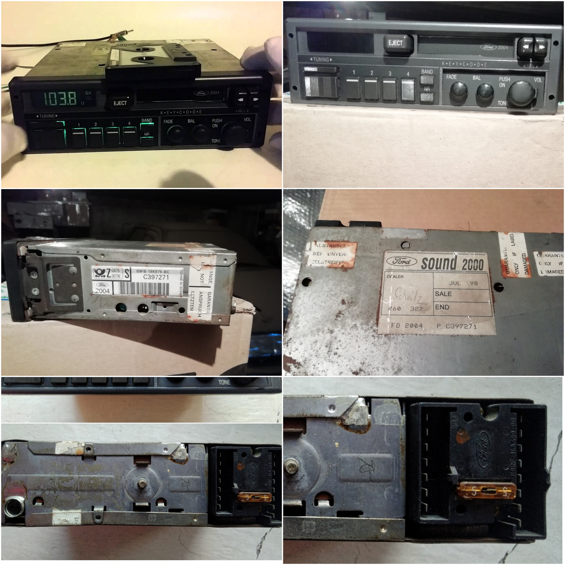 Ford Audio Systems — Premium Sound 2000 — Ford Sierra, 2 л, 1991 года ...