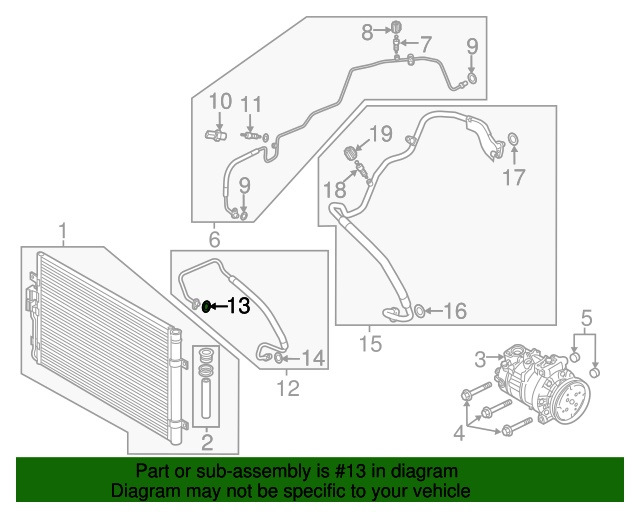 3D0260749C Кольцо уплотнительное шланга кондиционера / VAG | Запчасти ...