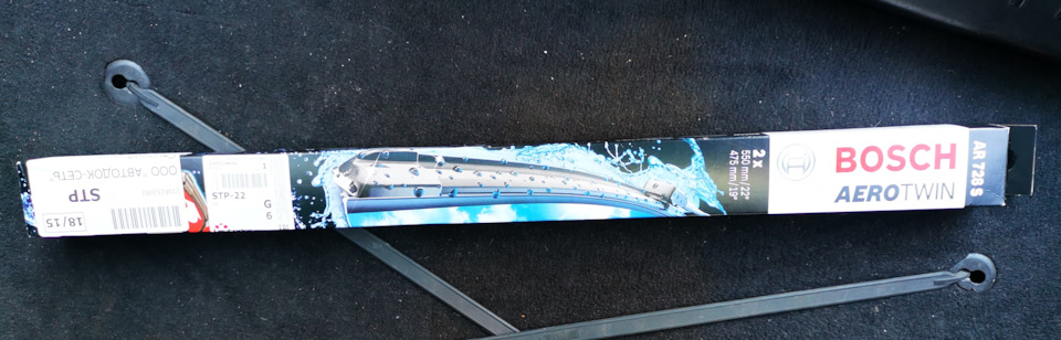 Новые "щётки" стеклоотчистителей Bosch AeroTwin AR728S — BMW 3 series ...