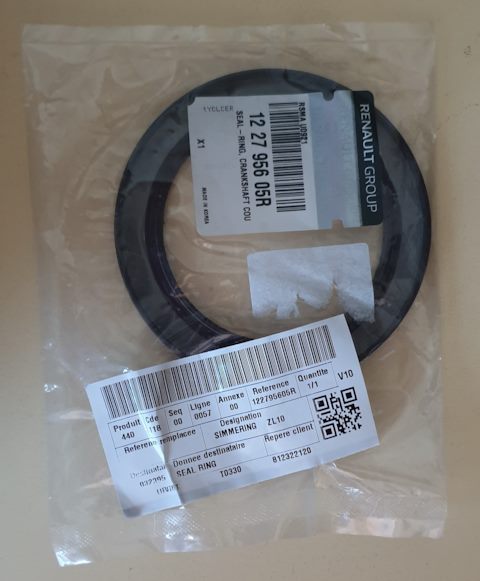 122795605R Сальник коленвала (рез, мет) RENAULT | Запчасти на DRIVE2