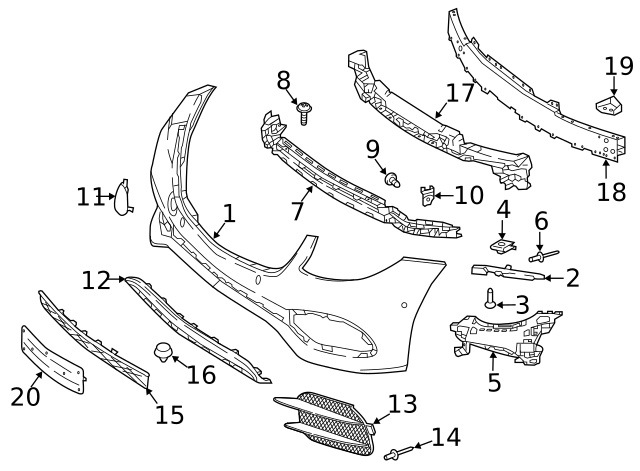 A2138857000 Накладка бампера Mercedes | Запчасти на DRIVE2