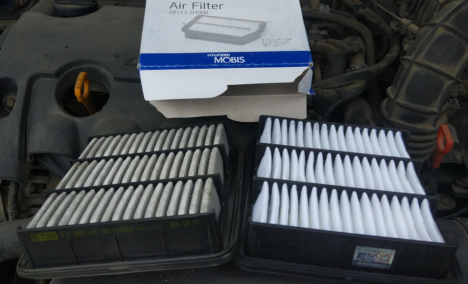 281132H000 Фильтр воздушный двигателя KIA HYUNDAI | Запчасти на DRIVE2