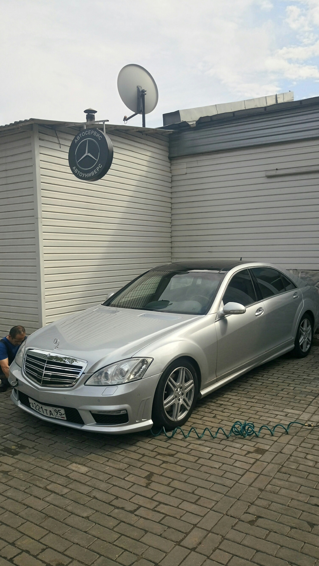 Замена муфты кондиционера — Mercedes-Benz S-Class (W221), 5,5 л, 2007 ...