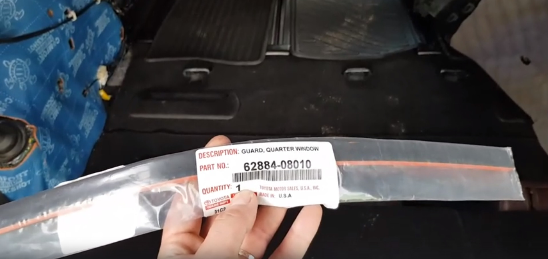2️⃣8️⃣ Замена уплотнителя задней форточки (жабры) 🪟🔝 — Toyota Sienna ...