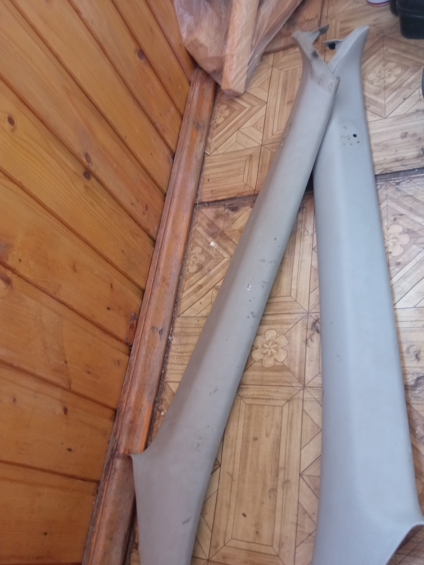 Перетяжка стоек алькантарой — Honda Civic Coupe (6G), 1,6 л, 1997 года ...