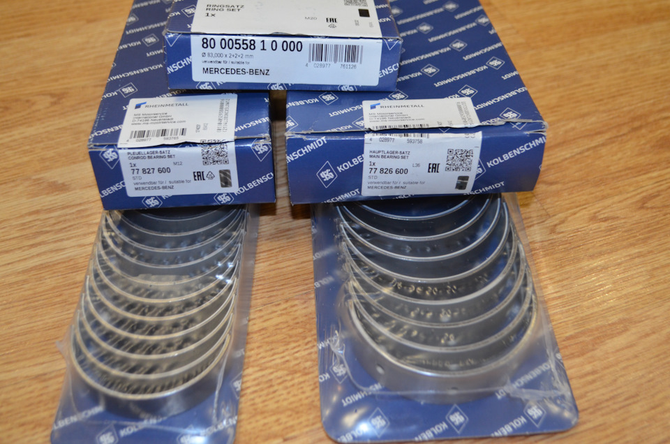 77827600 Вкладыши двигателя MB C32 3.0CDi OM642 04> STD (6) KUHLER ...