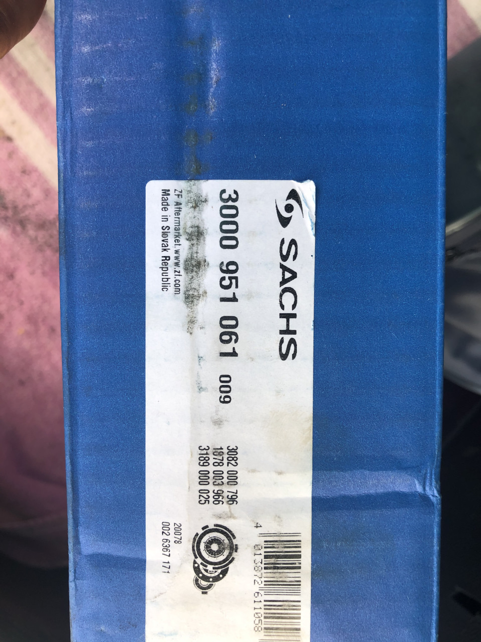 3000951061 Сцепление, комплект для AUDI, SEAT, SKODA, VW SACHS ...