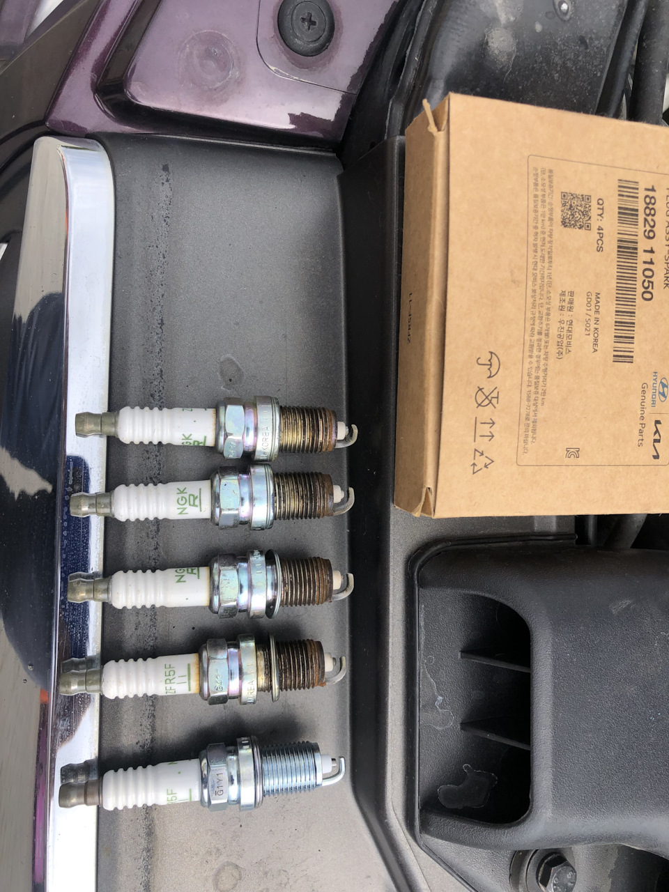 1882911050 Свечи зажигания KIA HYUNDAI | Запчасти на DRIVE2