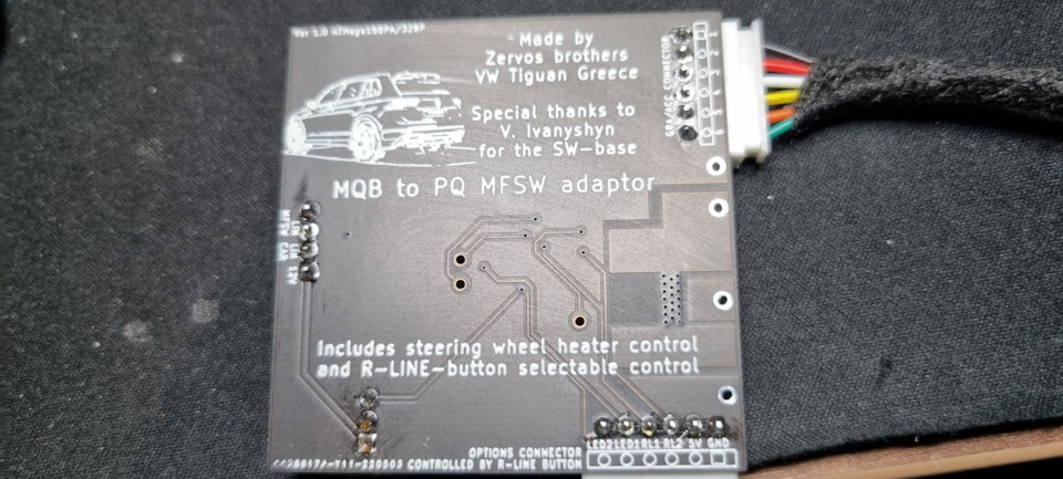 Another type of MQB to PQ steering wheel — Volkswagen Tiguan (1G), 2 л, 2011 года | электроника ...