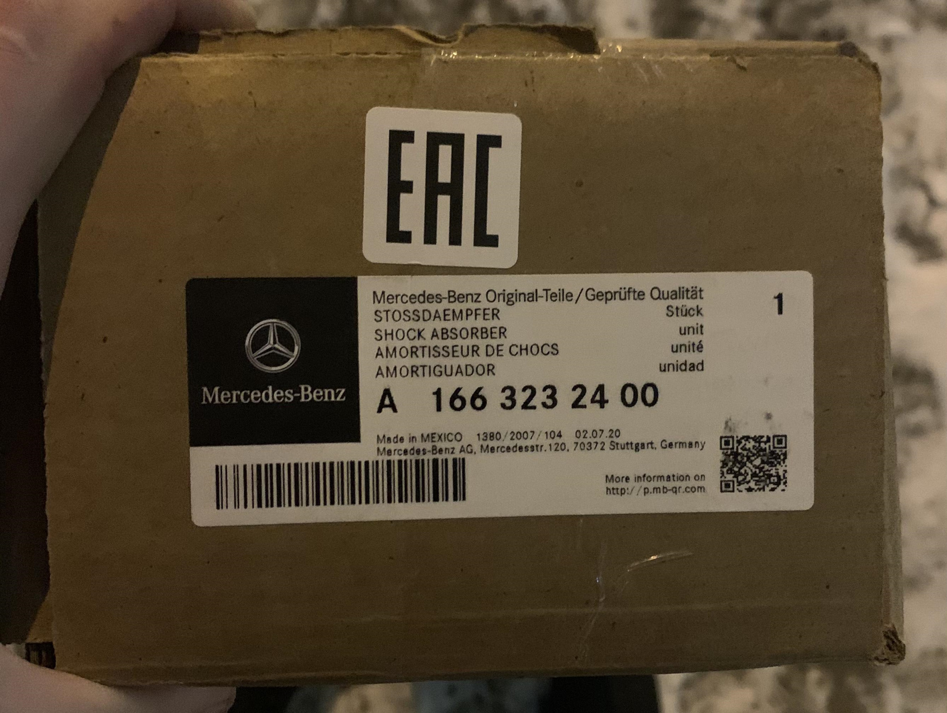 замена передних аммортизаторов — Mercedes-Benz M-Class (W166), 3 л ...