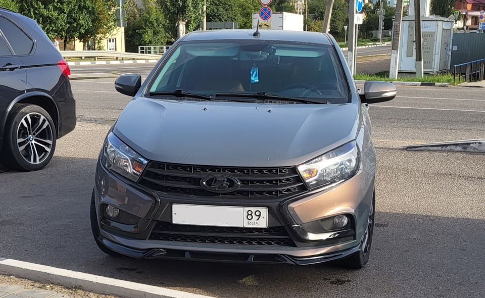 Сплиттер Барс покрашен — Lada Vesta (1G), 1,8 л, 2018 года | другое ...