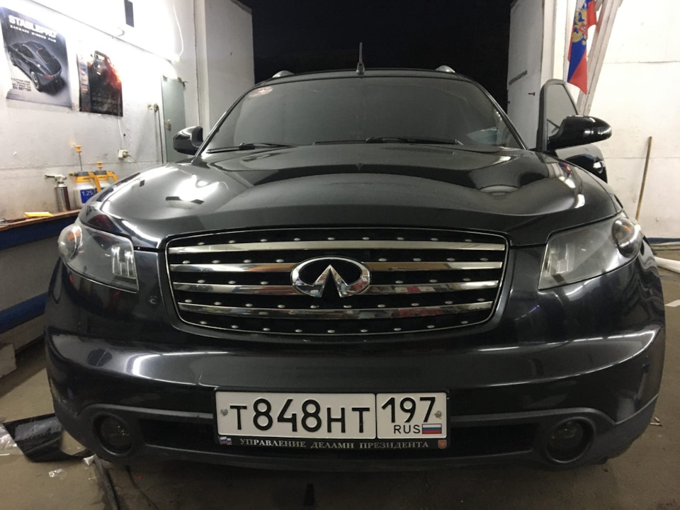 Тонировка туманок на Инфинити FX35 — Infiniti FX (1G), 3,5 л, 2005 года ...