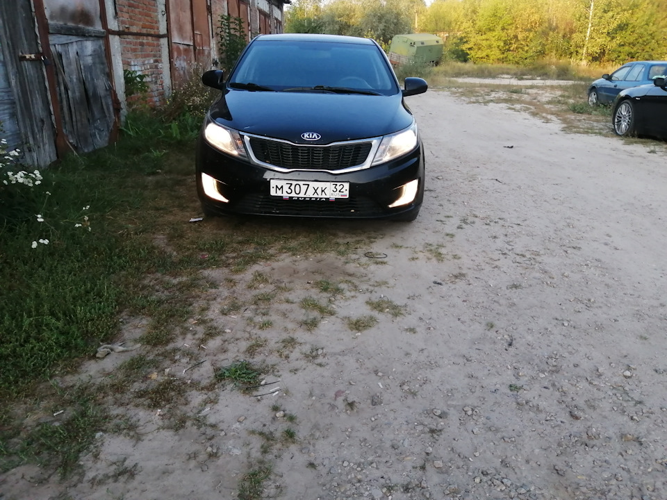 Вот и туманочки засветились! — KIA Rio (3G), 1,4 л, 2014 года ...