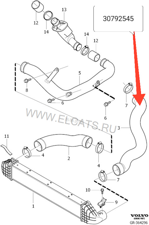30792545 Патрубок Volvo | Запчасти на DRIVE2