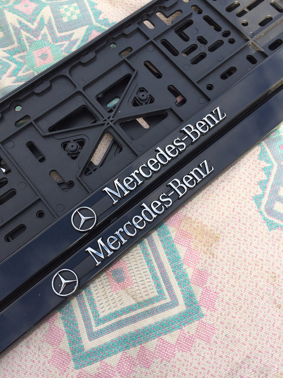 Рамки номерного знака — Mercedes-Benz S-Class (W140), 2,8 л, 1994 года ...