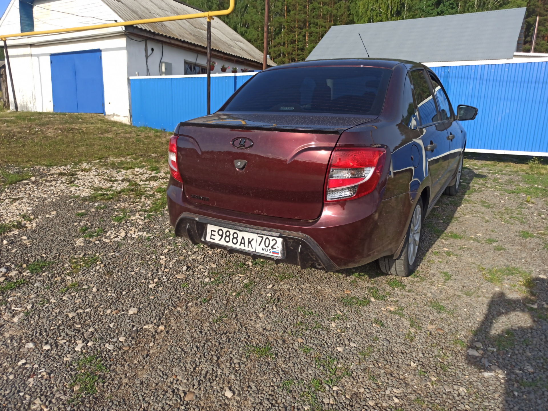 Диффузор заднего бампера — Lada Гранта (1G), 1,6 л, 2014 года | тюнинг ...