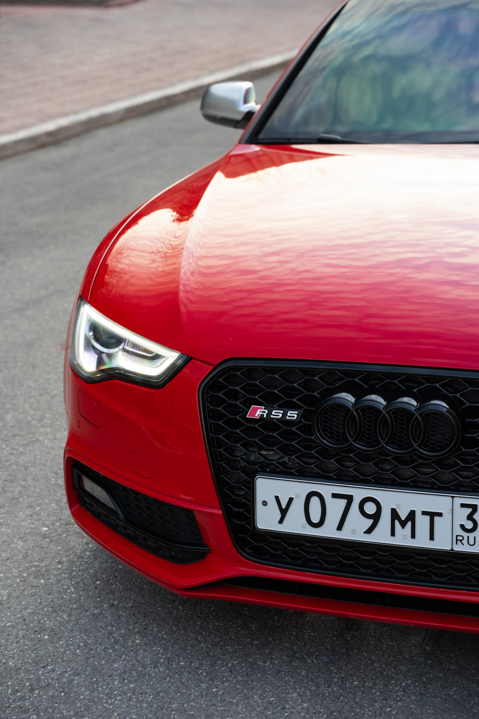 Крепление Гос номера. — Audi A5 Sportback (1G), 2 л, 2014 года ...