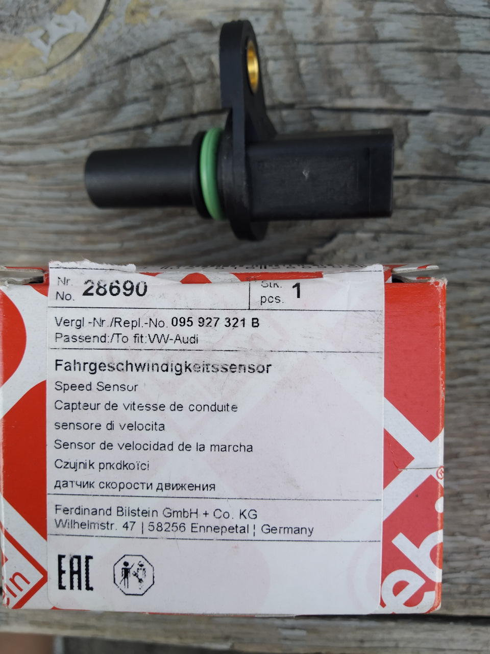 095927321B ДАТЧИК СПИДОМЕТРА / AUDI A-3, SEAT, SKODA, VW 1.6-2.3 V5 97 ...