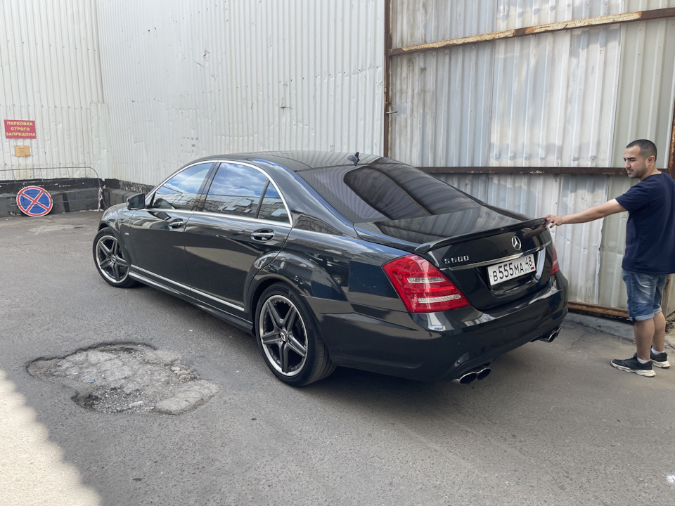Спойлер карбон. — Mercedes-Benz S-Class (W221), 4,7 л, 2012 года ...