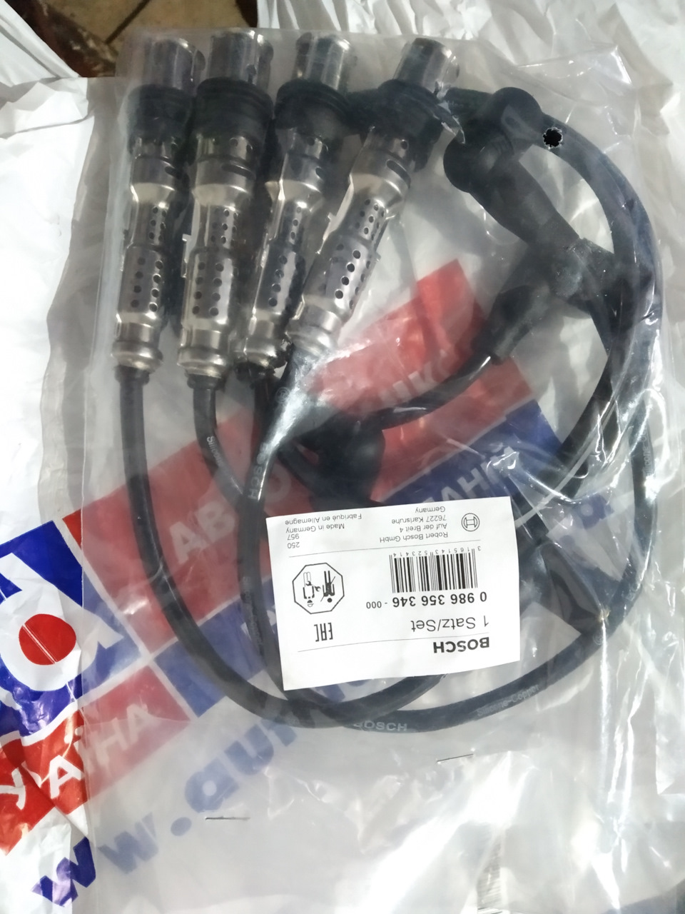 0986356346 Комплект высоковольтных проводов BOSCH | Запчасти на DRIVE2