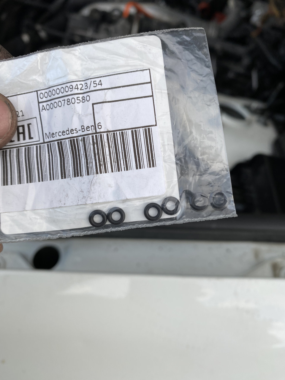 A0000780580 Кольцо уплотнительное форсунки топливной Mercedes ...