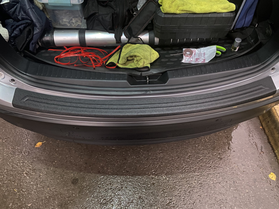 Накладка заднего бампера — Mazda CX-5 (1G), 2 л, 2015 года | аксессуары ...