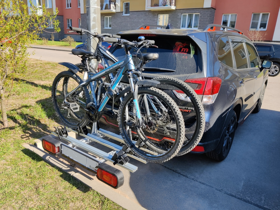 Велобагажник на фаркоп — Subaru Forester (SK), 2,5 л, 2022 года ...