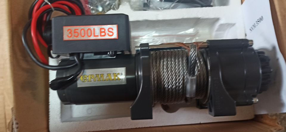 ПРОДАМ ЛЕБЕДКА ЭЛЕКТРИЧ.12V ЕРМАК NVT3500 — DRIVE2