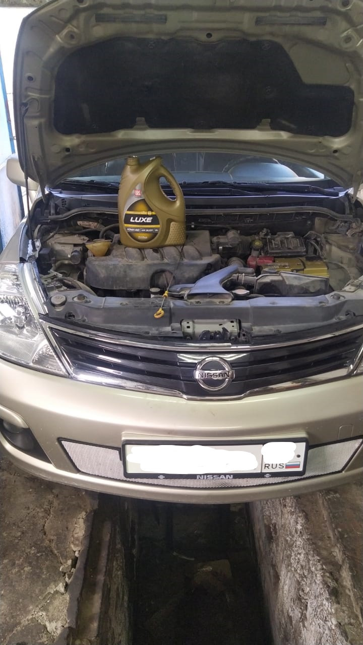 И снова замена масла и фильтров — Nissan Tiida (1G), 1,8 л, 2010 года | плановое ТО | DRIVE2