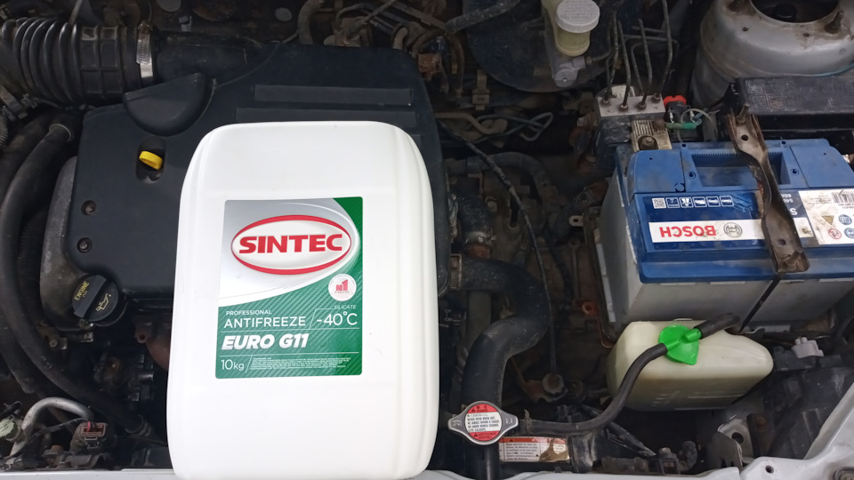 Простая замена антифриза на SINTEC EURO G11 (-40) зеленый — Suzuki ...